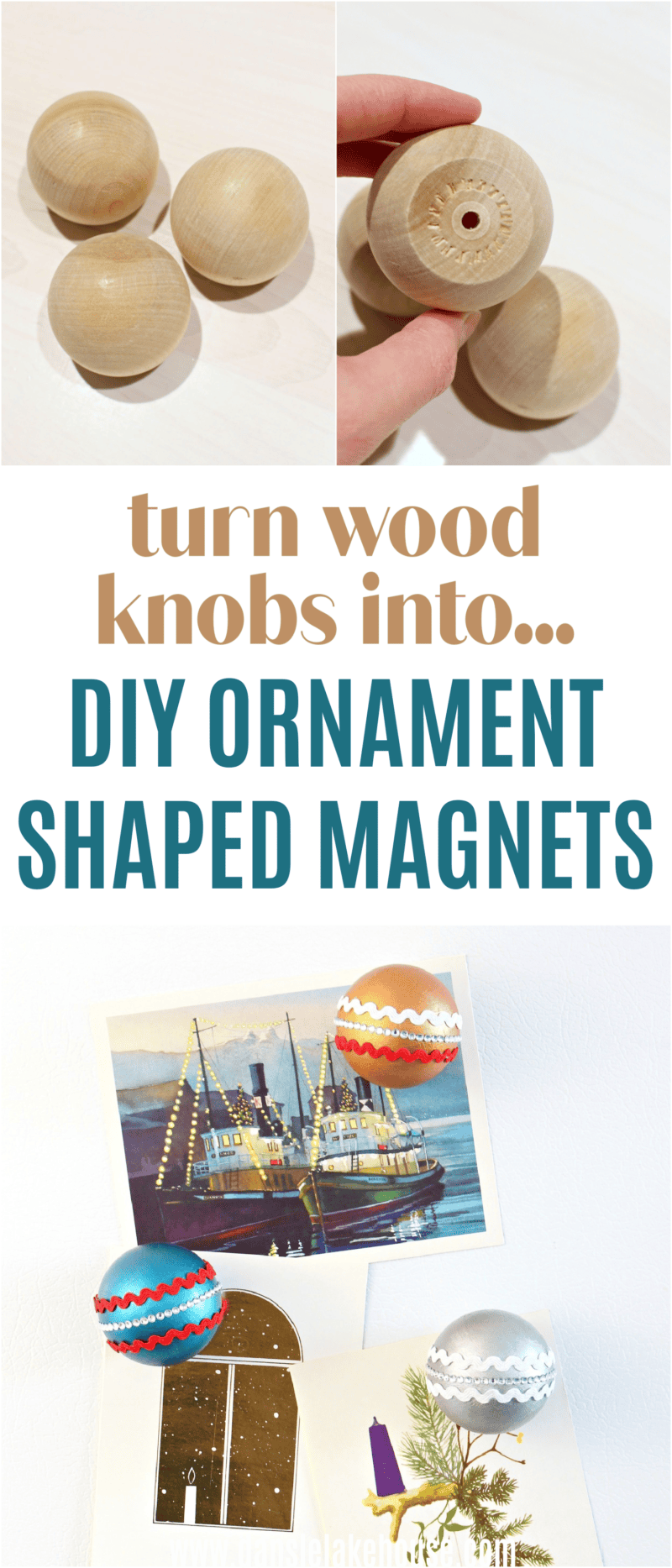DIY Christmas Magnets Inspired by Vintage Ornaments | Dans le Lakehouse