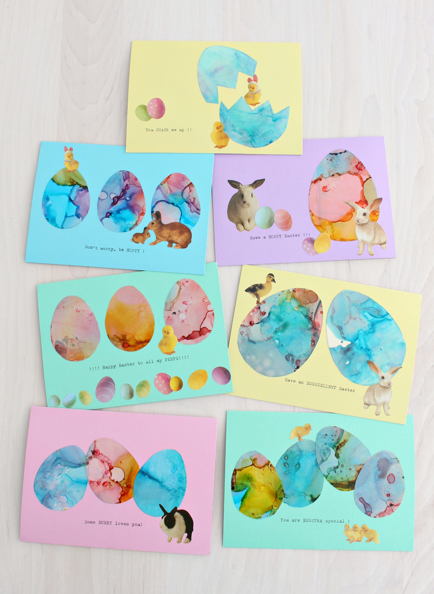 Easy Handmade Easter Cards Using Alcohol Inks | Dans le Lakehouse