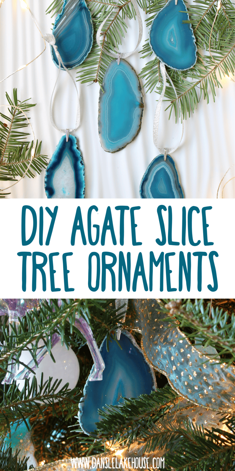 Easy DIY Agate Slice Ornaments | Dans le Lakehouse