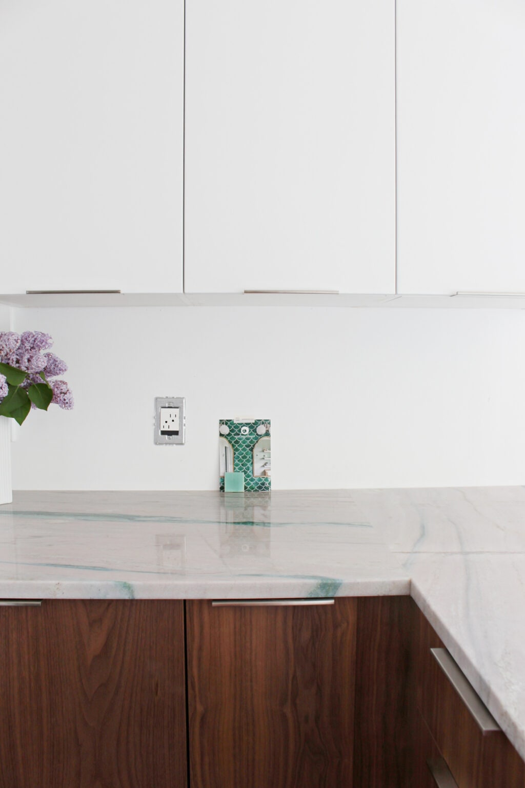 Teal Quartzite Counters Finally Installed | Dans le Lakehouse
